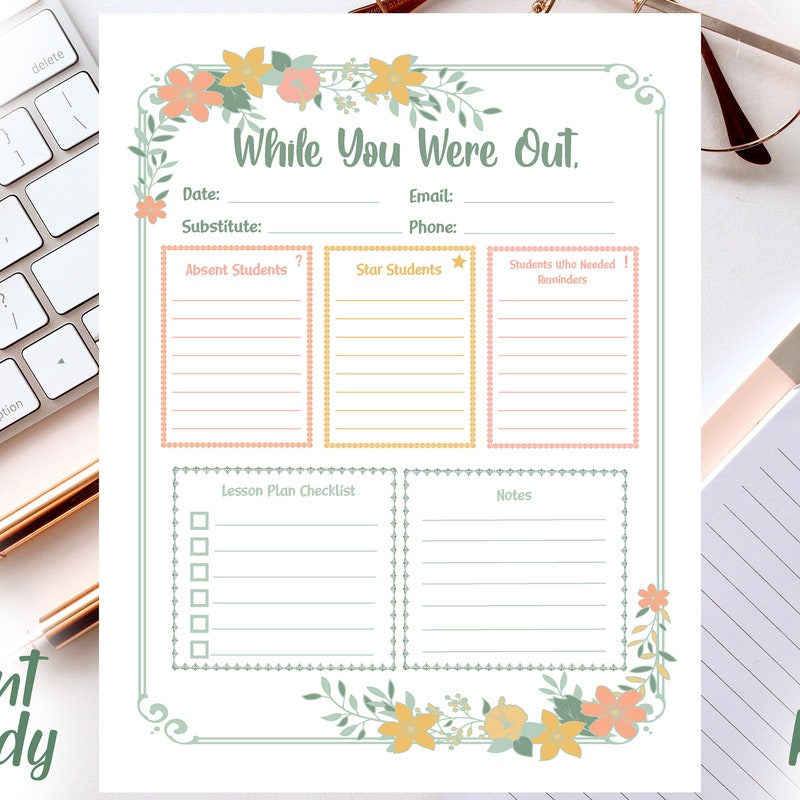 While You Were Out Printable - Etsy