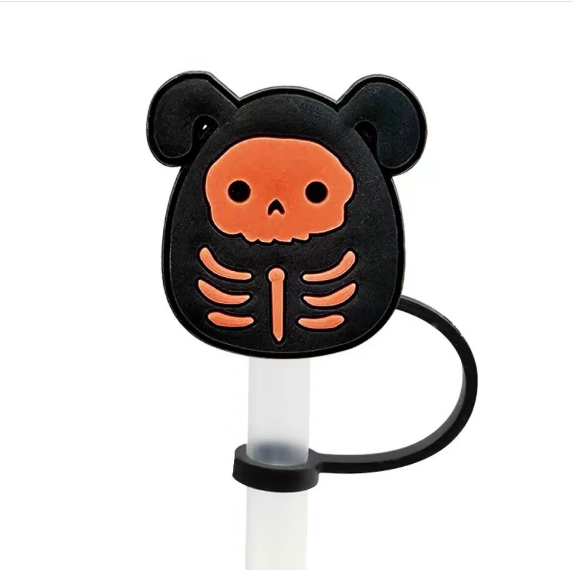 Reusable Silicon Straw Toppers, Halloween Straw Toppers, Ghostface ...