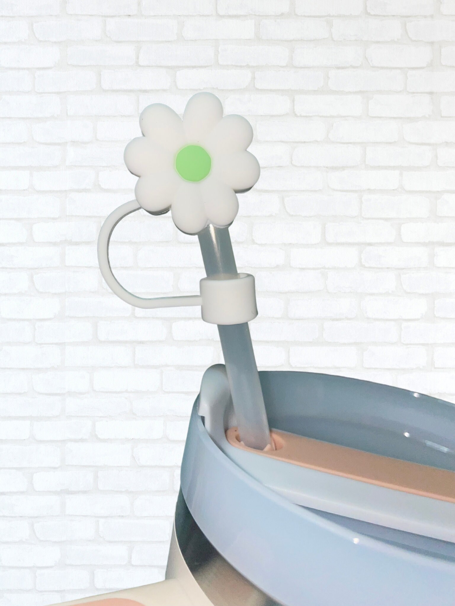 Daisy Flower Straw Toppers, Stanley Cup, Simple Modern Cup, Straw Cover ...