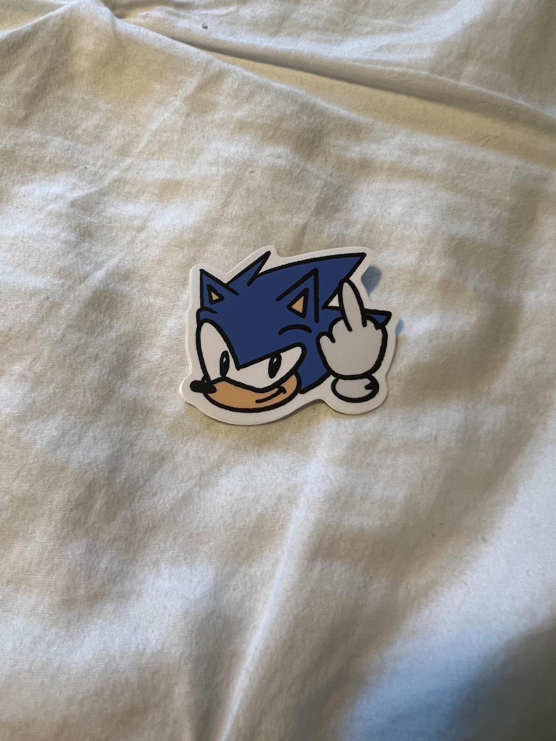 Middle Finger Sonic Sticker - Sonic the Hedgehog - Etsy