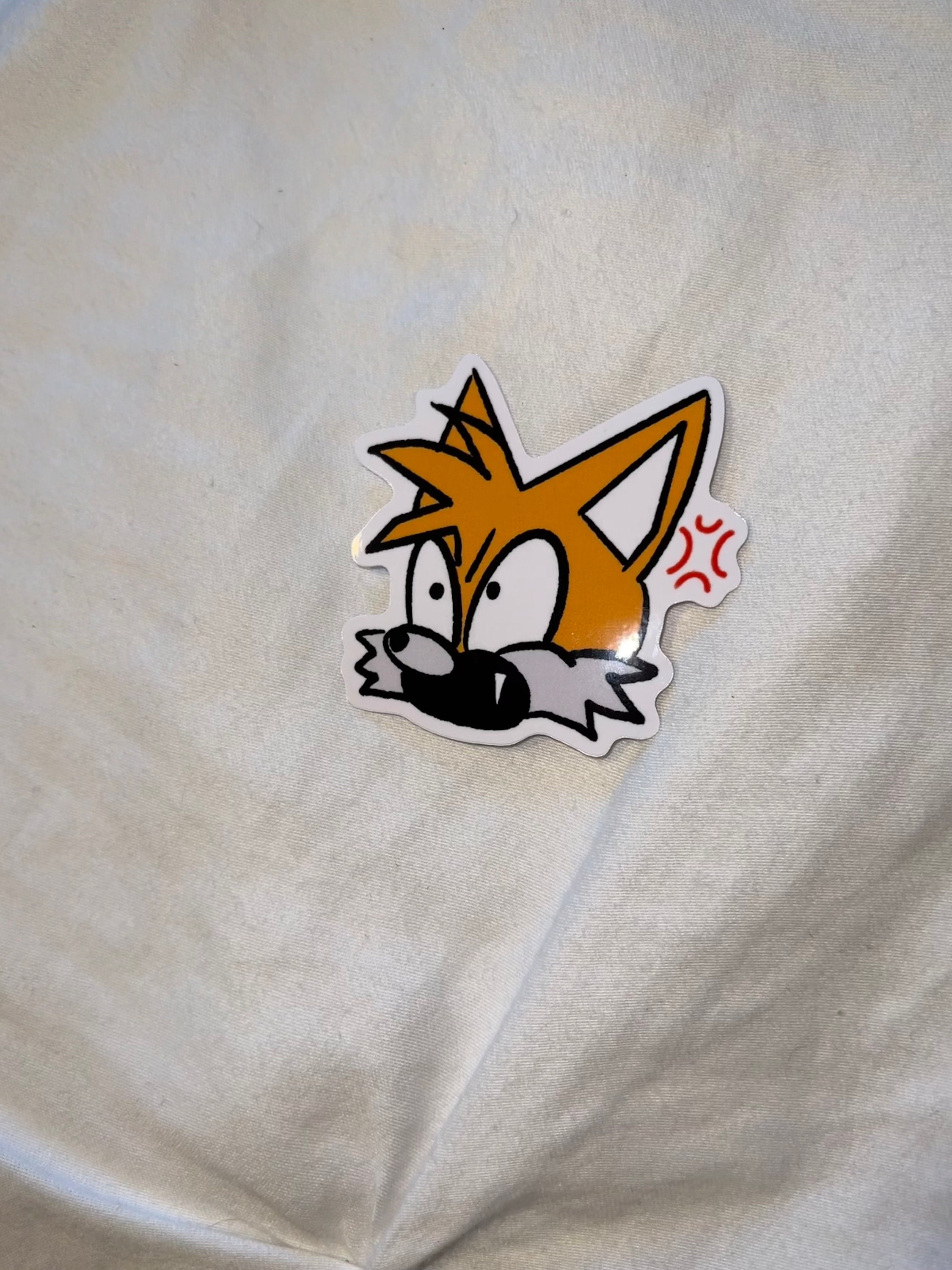 Angry Tails Sticker Sonic the Hedgehog - Etsy