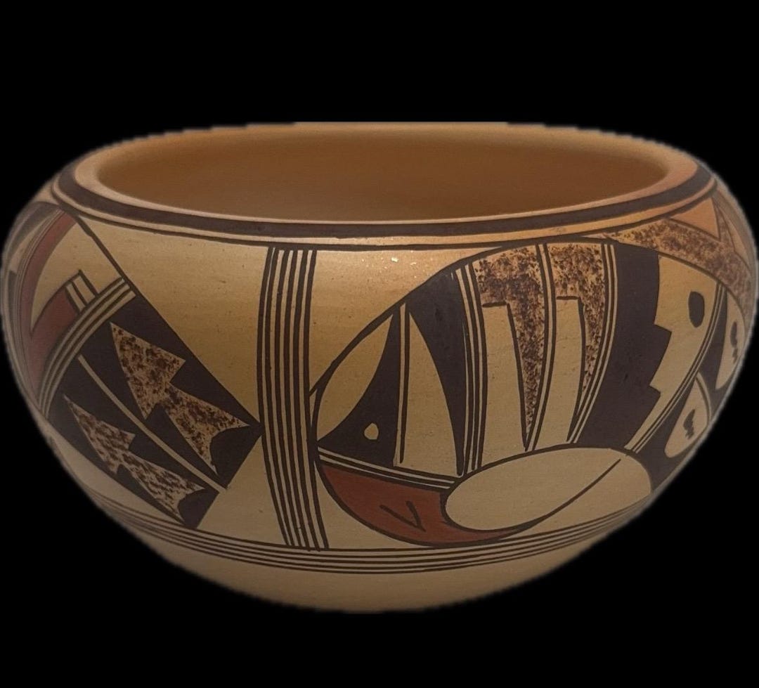 Hopi Polychrome Pottery Hand Painted Native American Art by Florine ...