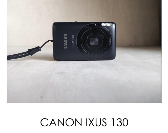 Black Metallic Canon Ixus 130 Is/powershot SD1400 IS -- 14.1MP -- Y2K ...