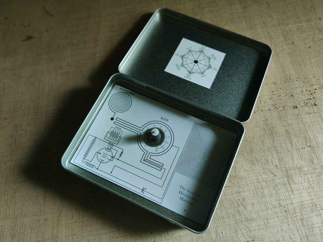 New Rare Symbolic Hieronymus Machine II Aluminium Box Orgone Radionics Reiki With Pendulum Chart ...