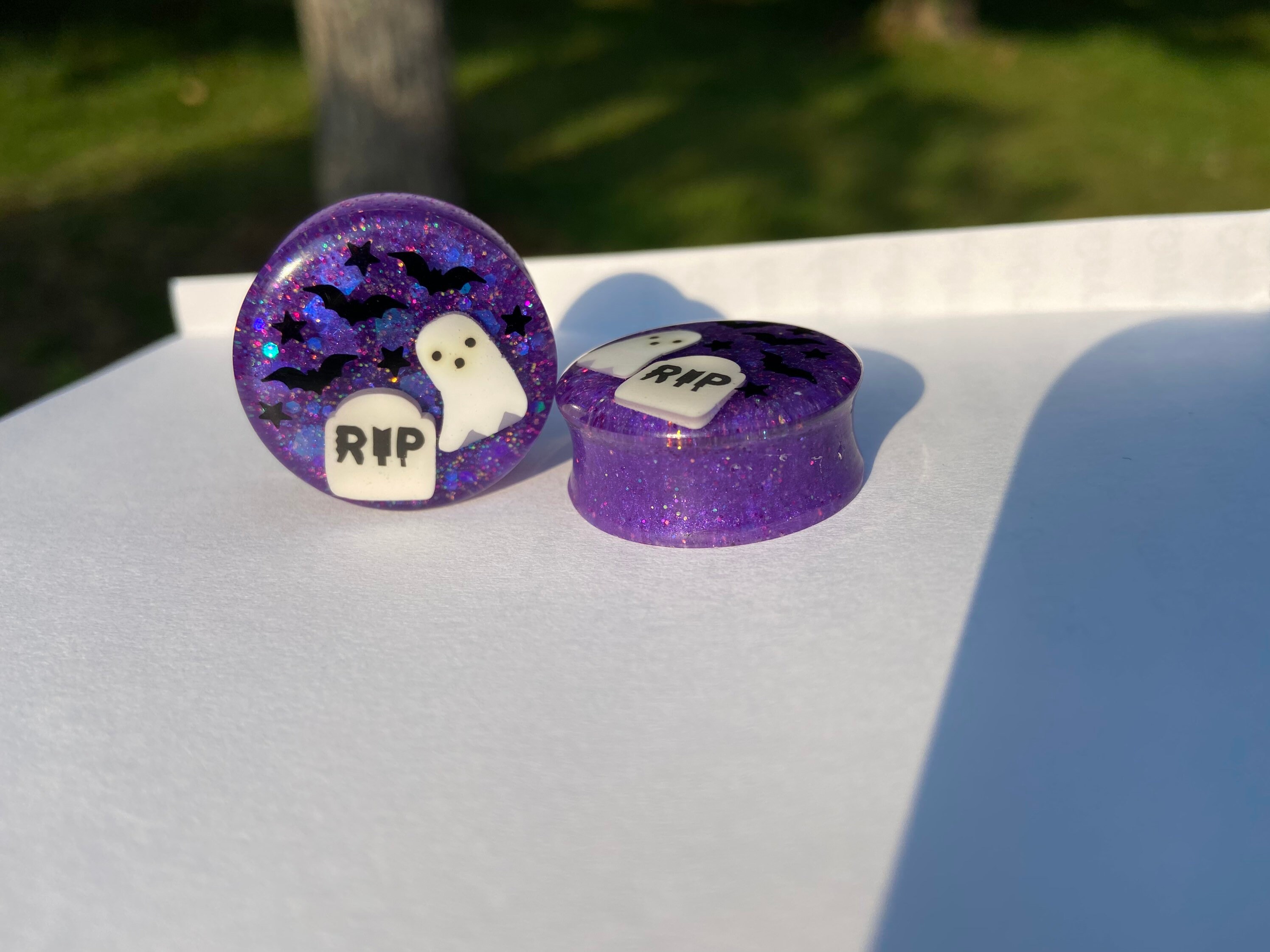 25mm 1 Halloween Ghost Plugs - Etsy