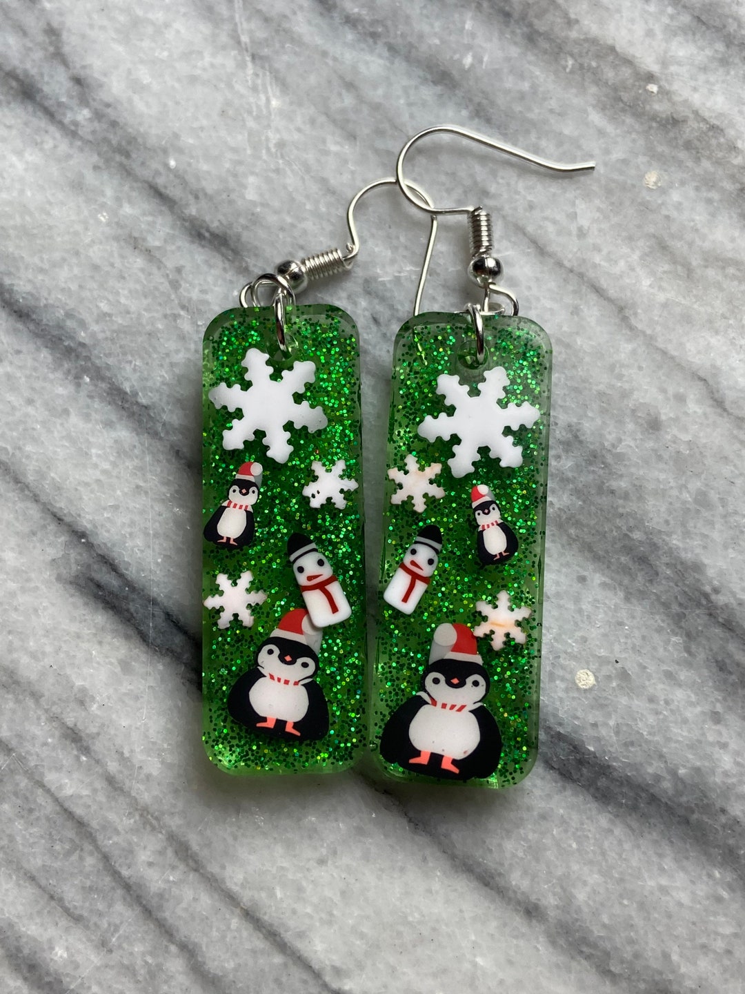 Xmas Holiday Earrings - Etsy