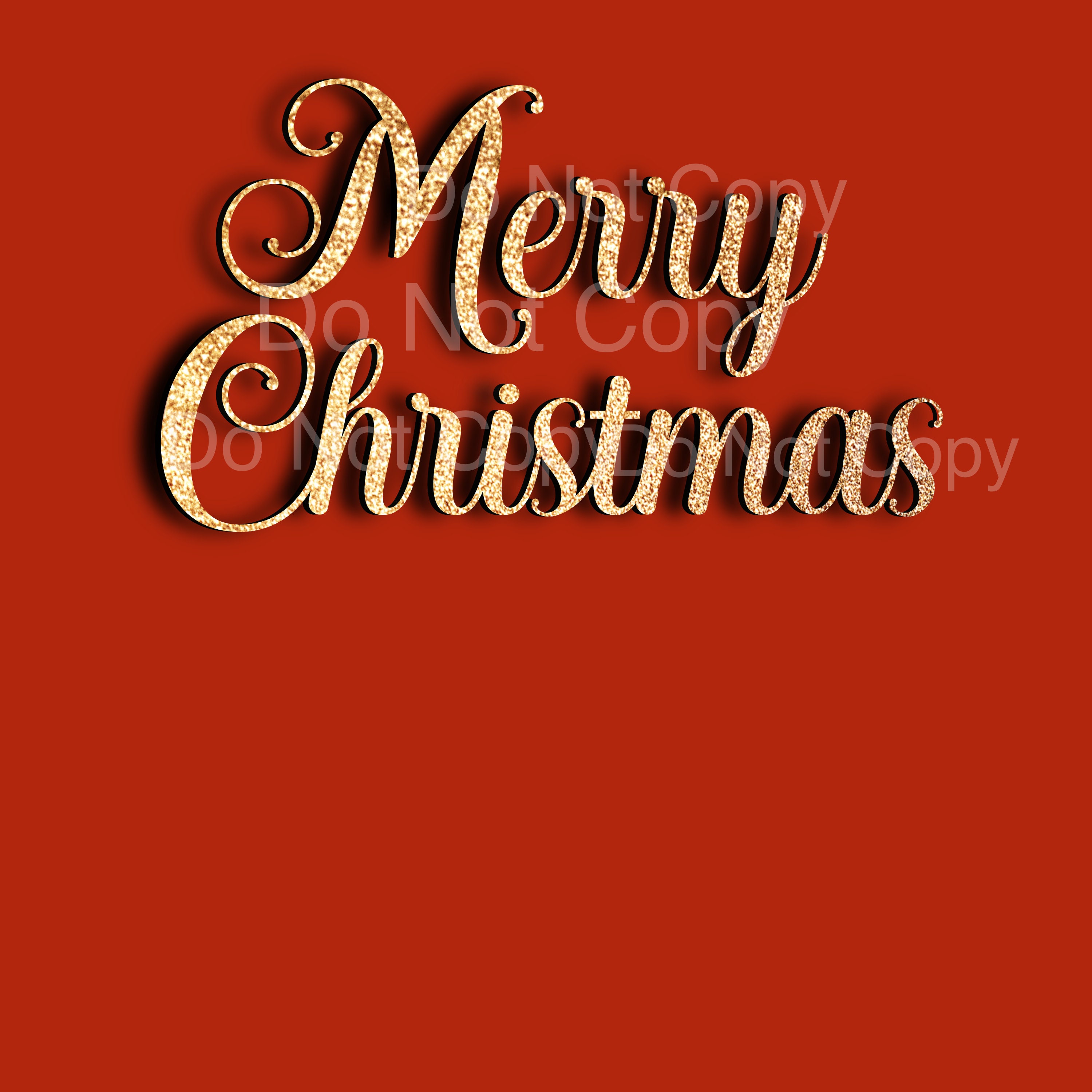 Merry Christmas Gold Glitter Digital Download, Instant Download ...