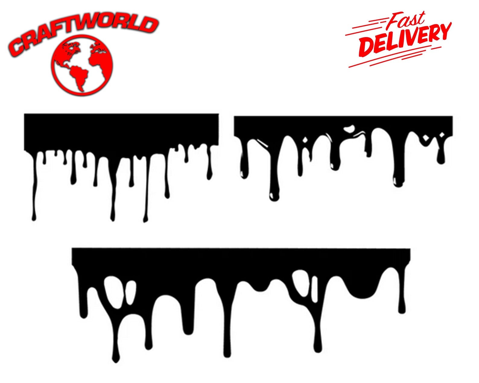 Drips Vinyl Painting Stencil for Crafts, Wood, Shirts, Shoes Etc HIGH ...