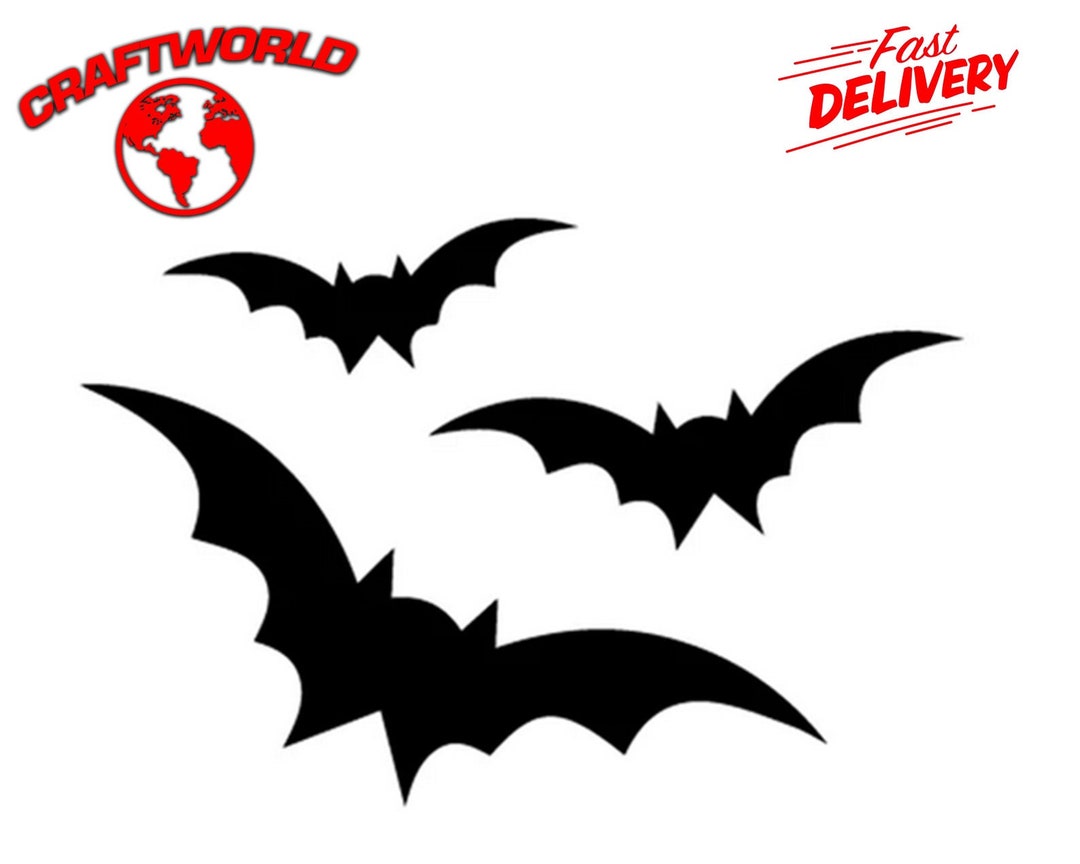 Bats Vinyl Painting Stencil for Crafts, Wood, Shirts, Shoes Etc *HIGH ...