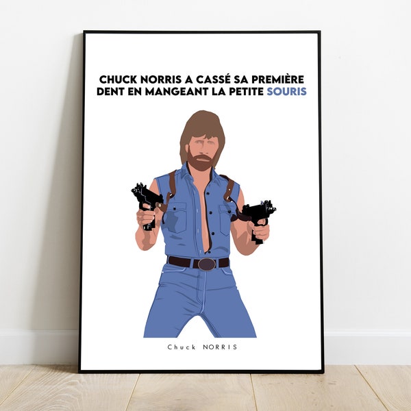 Chuck Norris Poster - Etsy