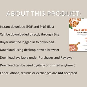 Minimal Pizza Themed Baby Shower Invitation - Etsy