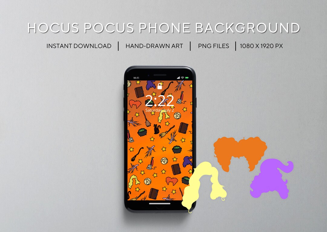 Hocus Pocus Smart Phone Background - Etsy