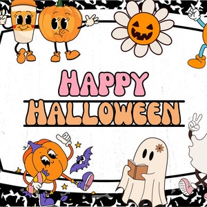 Editable Retro/groovy Composition Notebook Monthly Backgrounds - Etsy