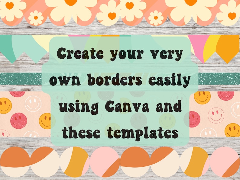 Bulletin Board Border Template | Back to School | Bulletin Board Border ...