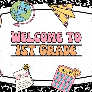 Editable Retro/groovy Composition Notebook Monthly Backgrounds - Etsy