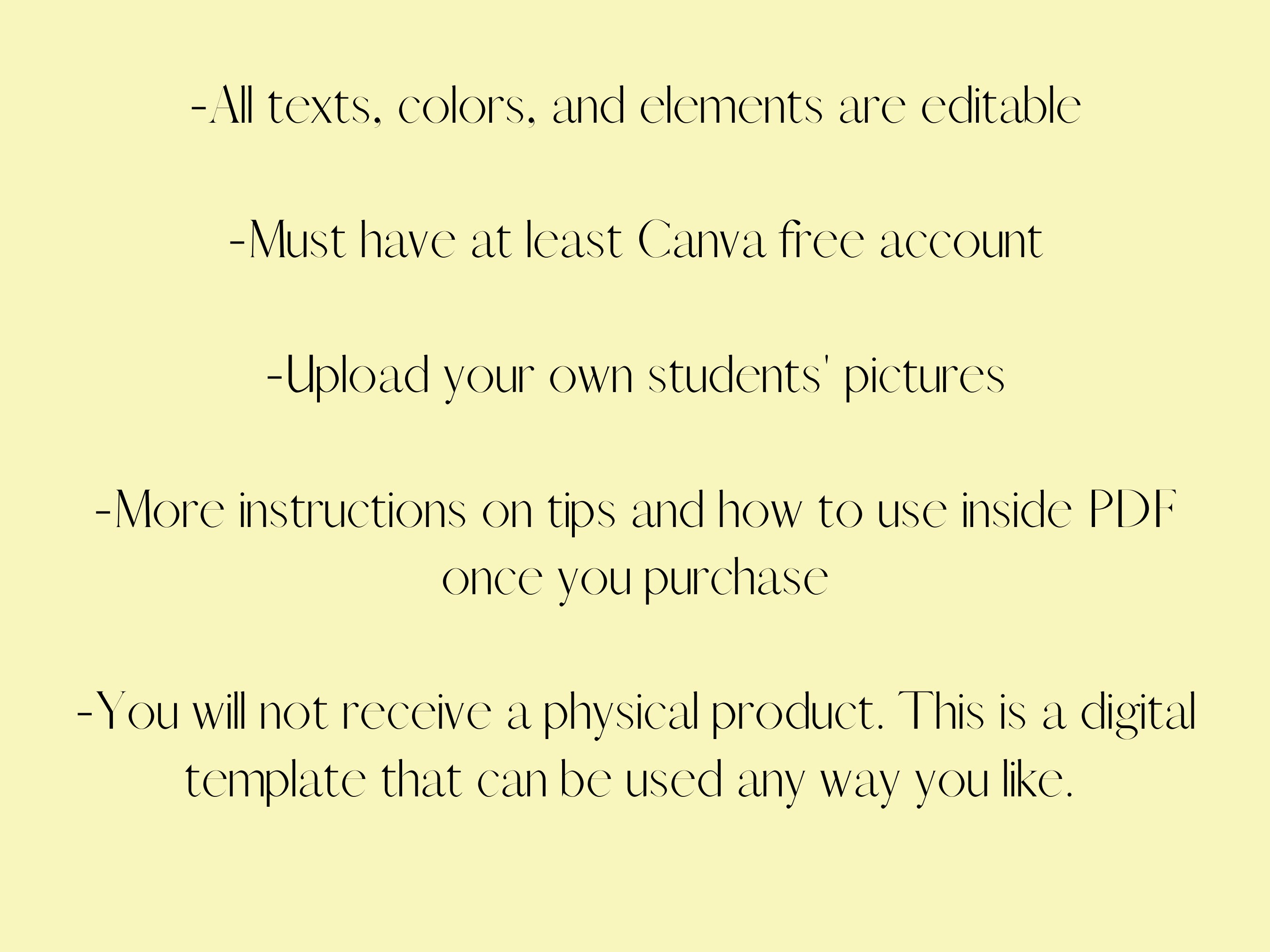 First Day of School | Last Day of School | Picture Template | Canva ...