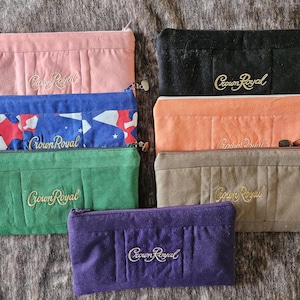 Crown Royal Bag Zippered Pouch - Etsy