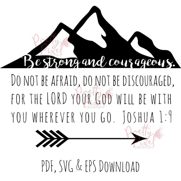 Joshua 1 9 Svg - Etsy