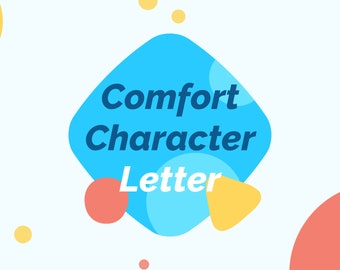 Comfort Character Letter & Photo3 - Etsy