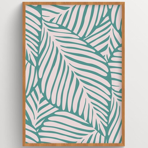 Tropical Greenery Art Set Printable Digital Download Etsy