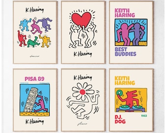 Keith Haring Poster - Etsy