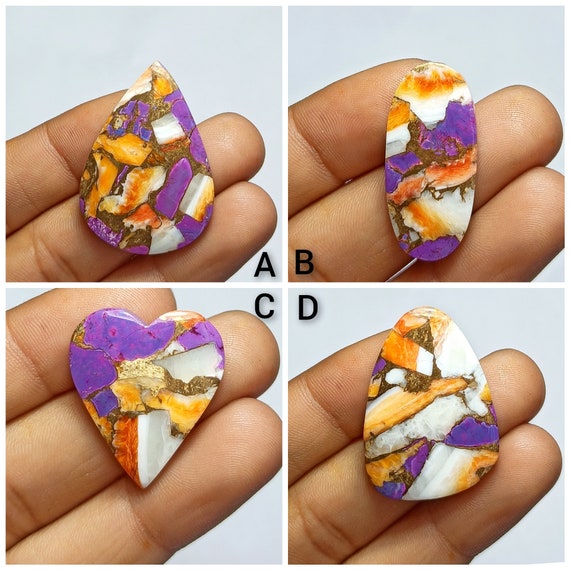 Jewelry Making & Beading Copper Turquoise Cabochon Purple Chocolate ...