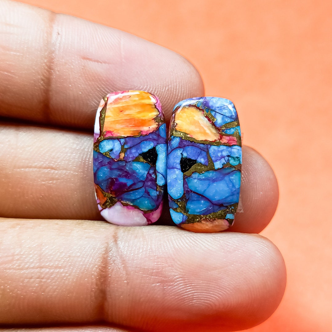 Awesome Pink Spiny Oyster Turquoise Pair | Pink Spiny Oyster Pair for ...