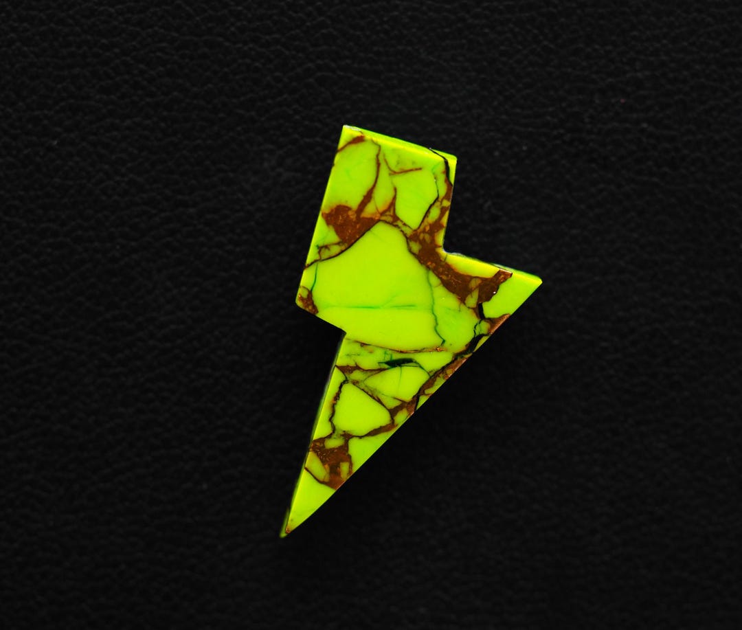 Mohave Green Turquoise Stone, Bolt Lighting for Jewelry Making ...