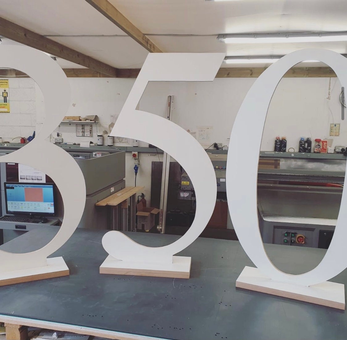 MDF Letters & Numbers on Stand - Etsy UK