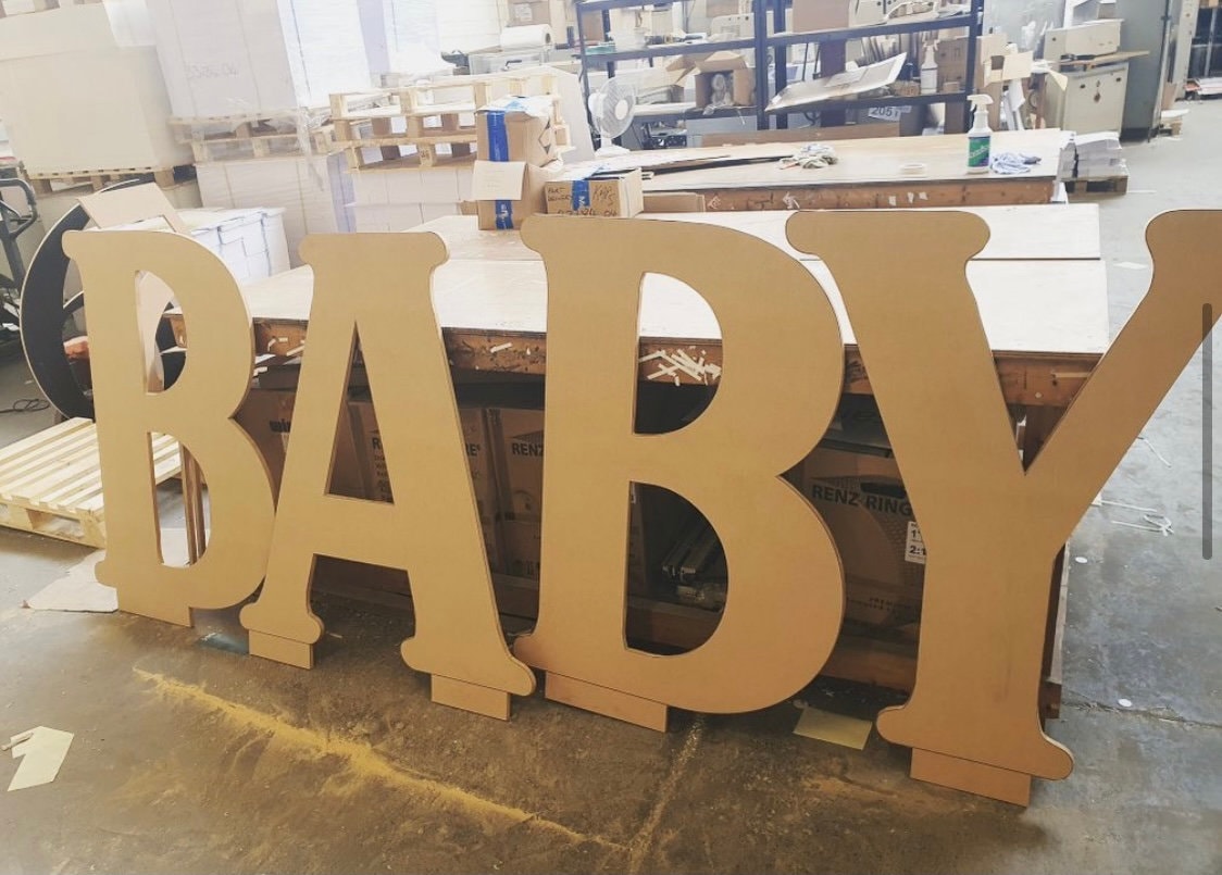 MDF Letters & Numbers on Stand - Etsy UK