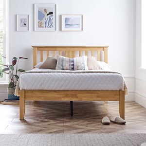 Oak Finish Wooden Shaker Bed Double king by Time4sleep malmo Etsy