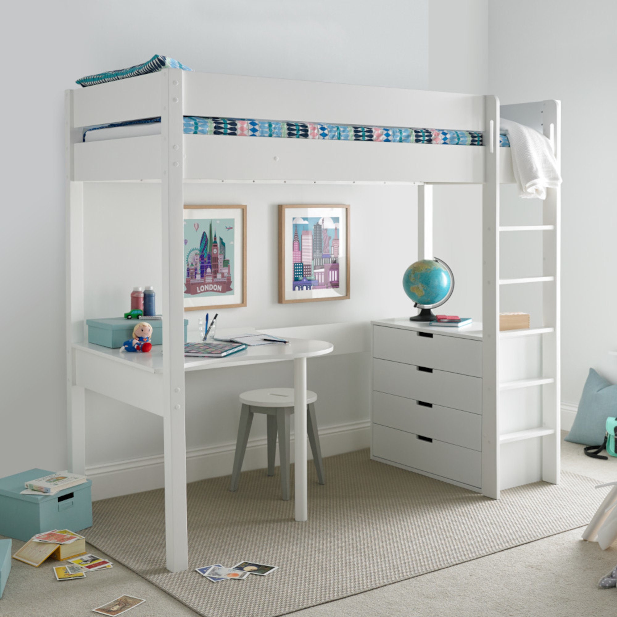 Modena High Sleeper Bed Frame With Storage Options - Etsy