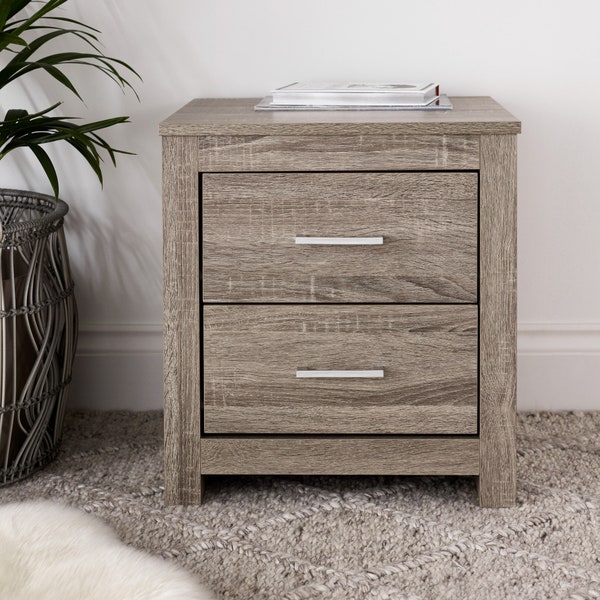 Grey Bedside Table - Etsy UK
