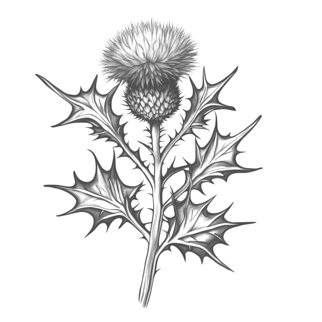 15 Thistle Scottish Procreate Stamp Brushes Tattoo Stencil - Etsy