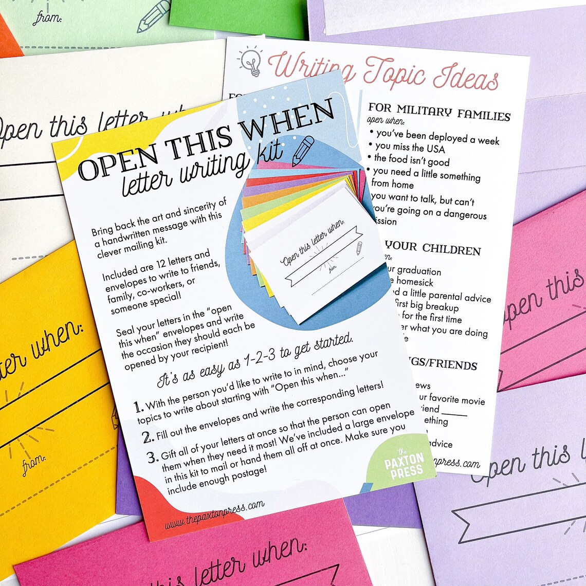 Open When Letter Writing Kit Snail Mail Envelopes and - Etsy