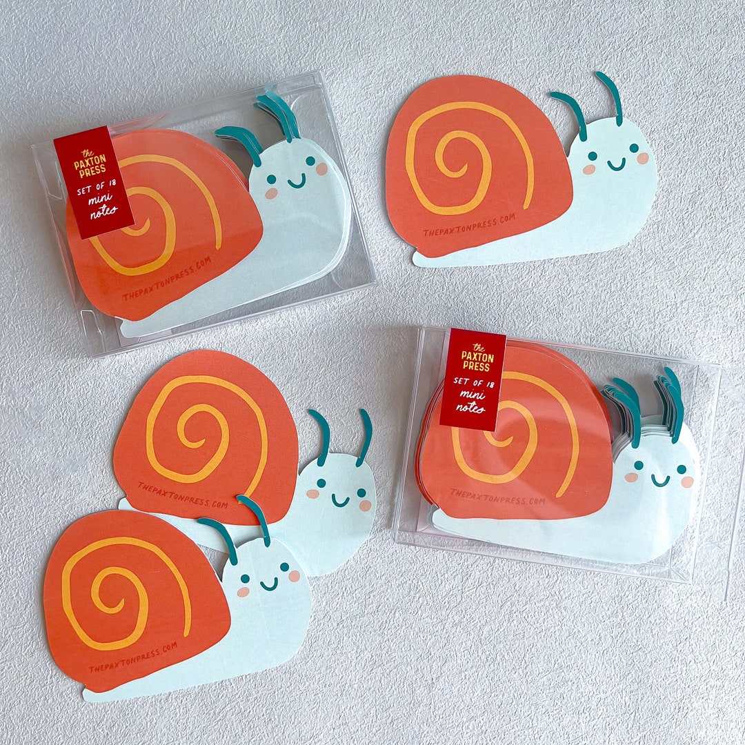 Mini Mail - Snail Shaped Notecards - Etsy