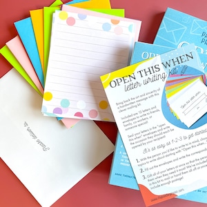 Open When Letter Writing Kit - Snail Mail Envelopes and Stationery - Etsy