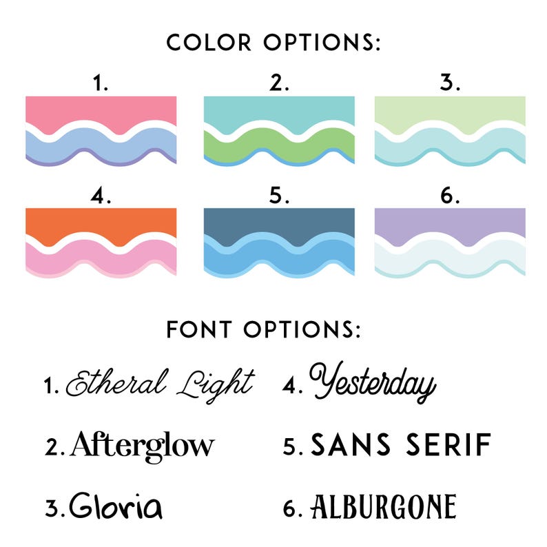 Custom Wavy Border Notepad: Personalized Stationery (8.5" X 5.5") - Etsy