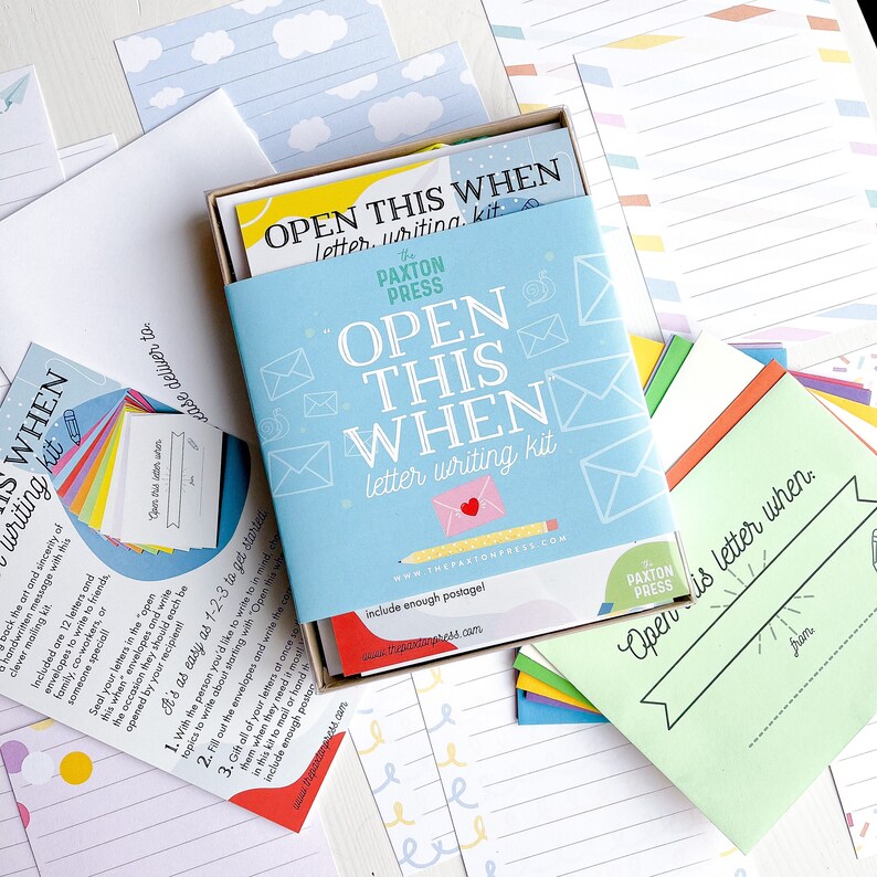 Open When Letter Writing Kit Snail Mail Envelopes and | Etsy