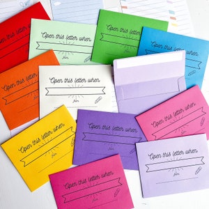 Open When Letter Writing Kit - Snail Mail Envelopes and Stationery - Etsy