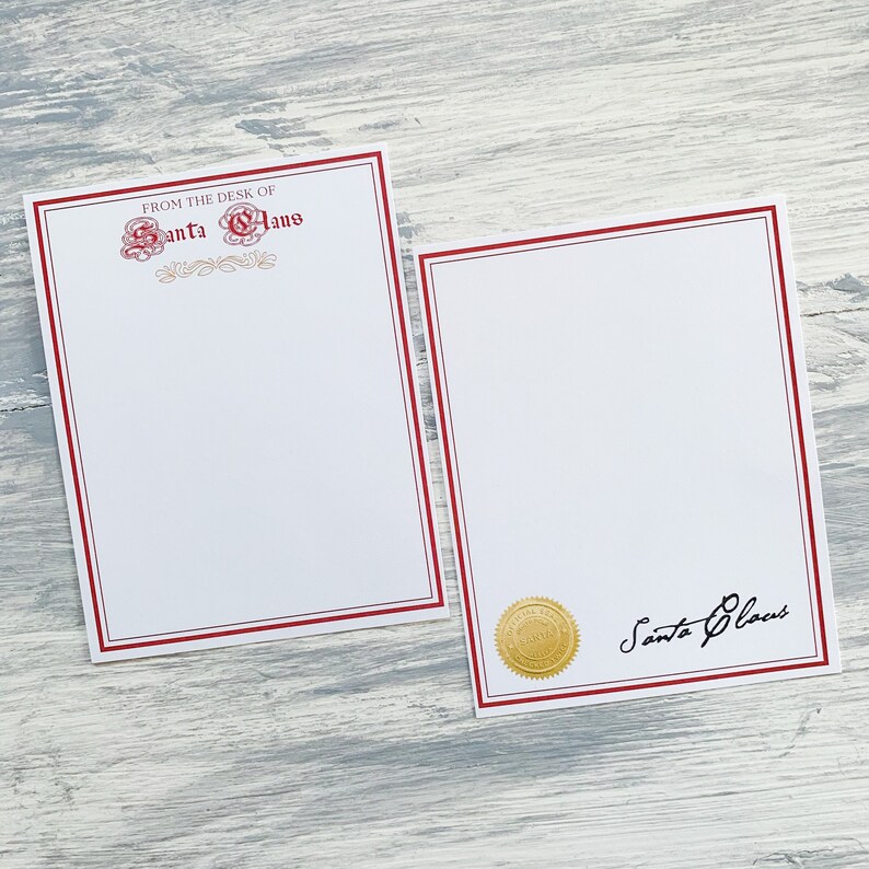 Snail Mail Letter to Santa Writing Kit Santa Stationery - Etsy