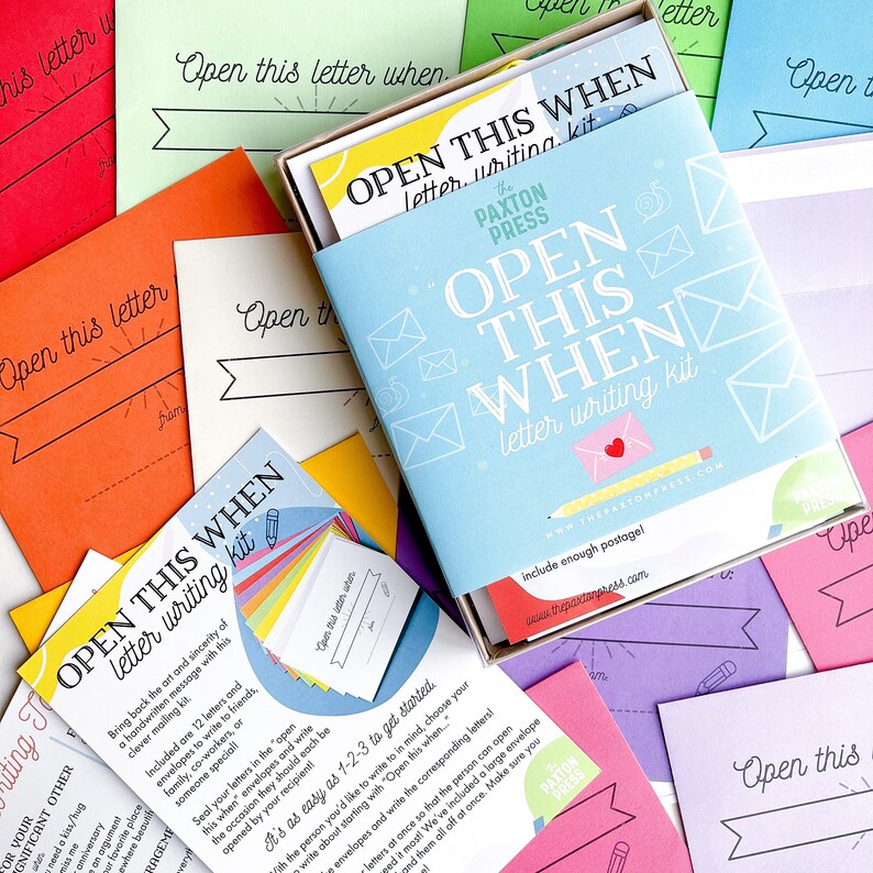 Open When Letter Writing Kit Snail Mail Envelopes and - Etsy