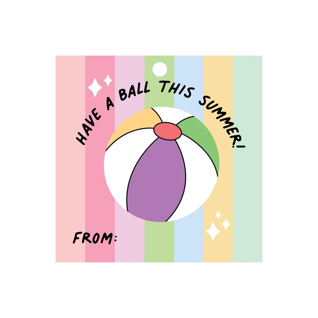 Have a Ball This Summer End of Year Gift Tags - Set of 30 - Etsy