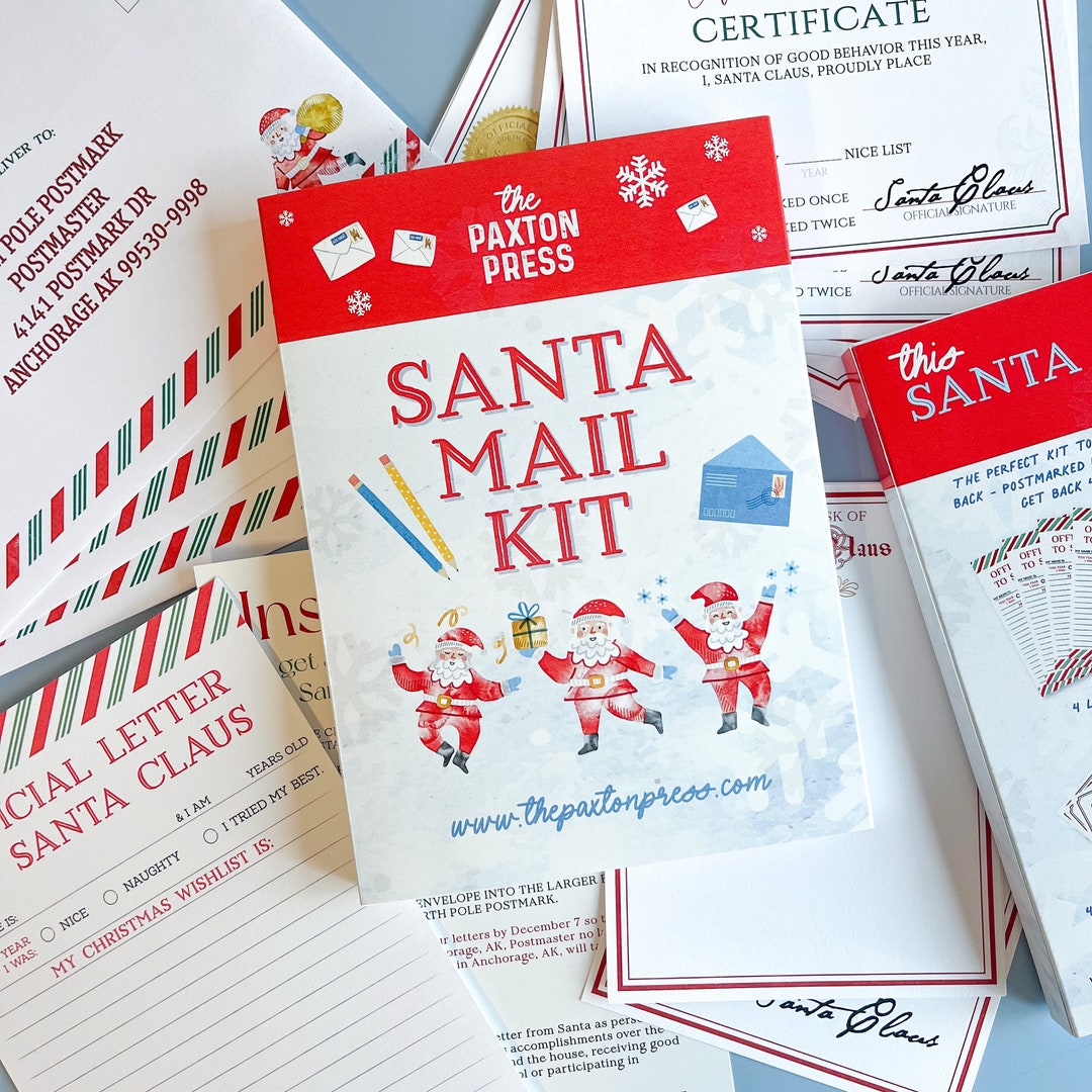 Snail Mail Letter to Santa Writing Kit Santa Stationery - Etsy