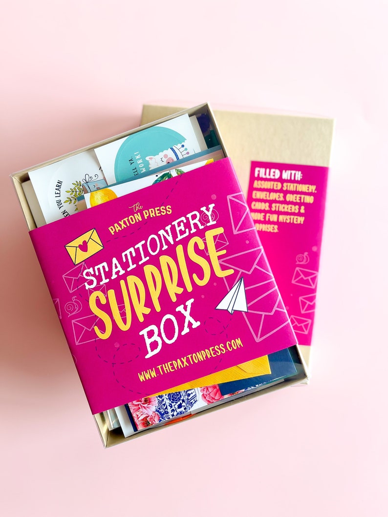 Stationery Surprise Box Mystery Grab Bag - Etsy
