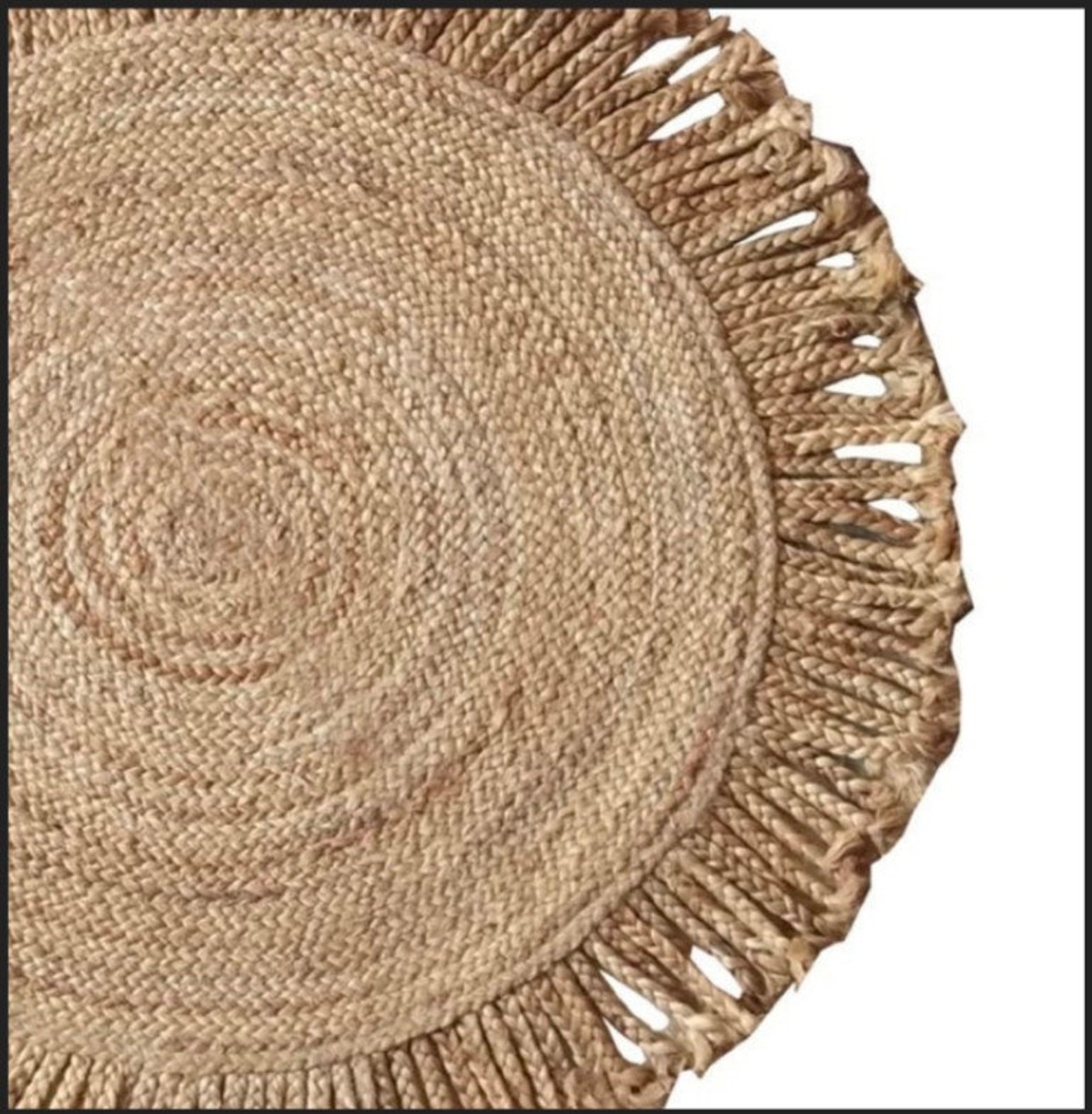 Handmade Vintage Round Jute Rug Area Rug Custom Size Round - Etsy