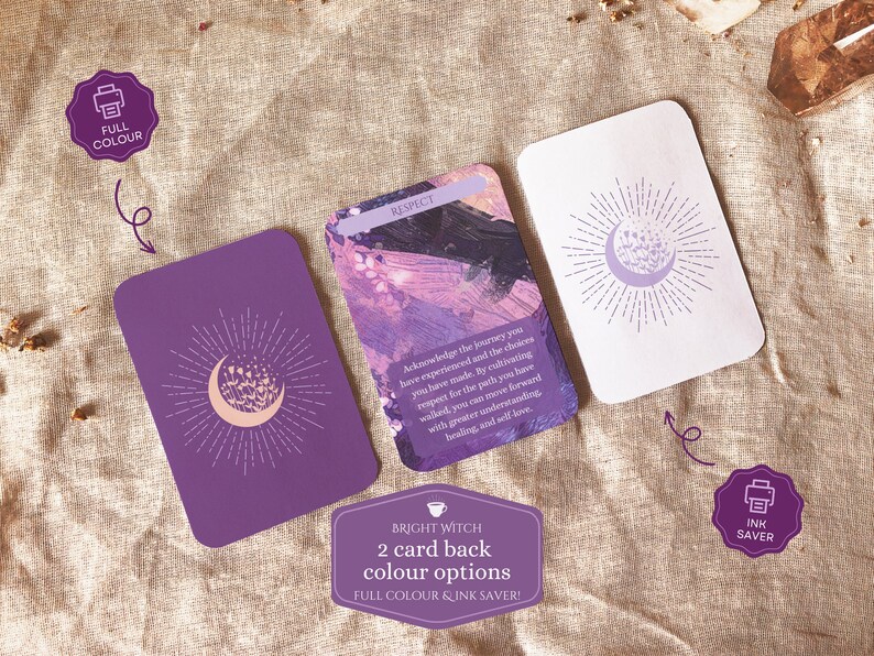 SHADOW WORK Printable Oracle Deck WITH Deck Box / Darkwood Dreaming ...