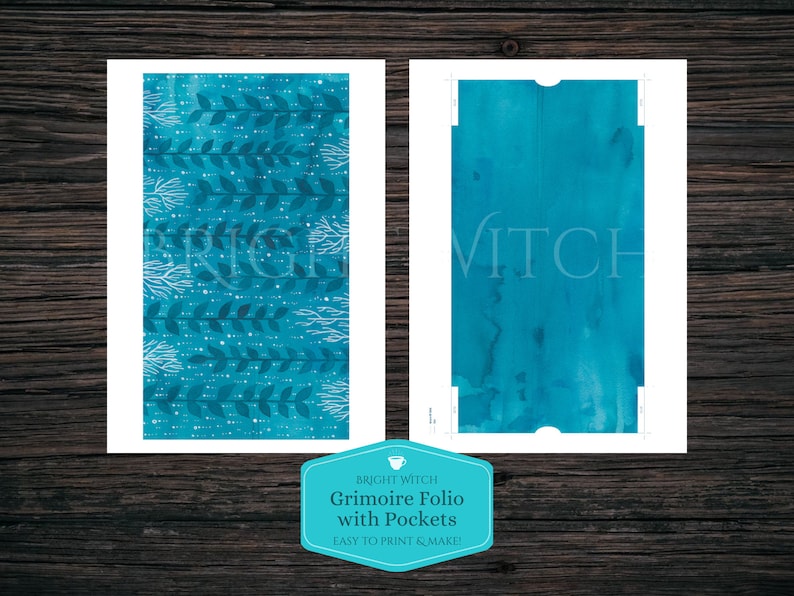 Sea Witch Pocket Grimoire: Printable Witch Journal Pages (PDF) - Etsy ...