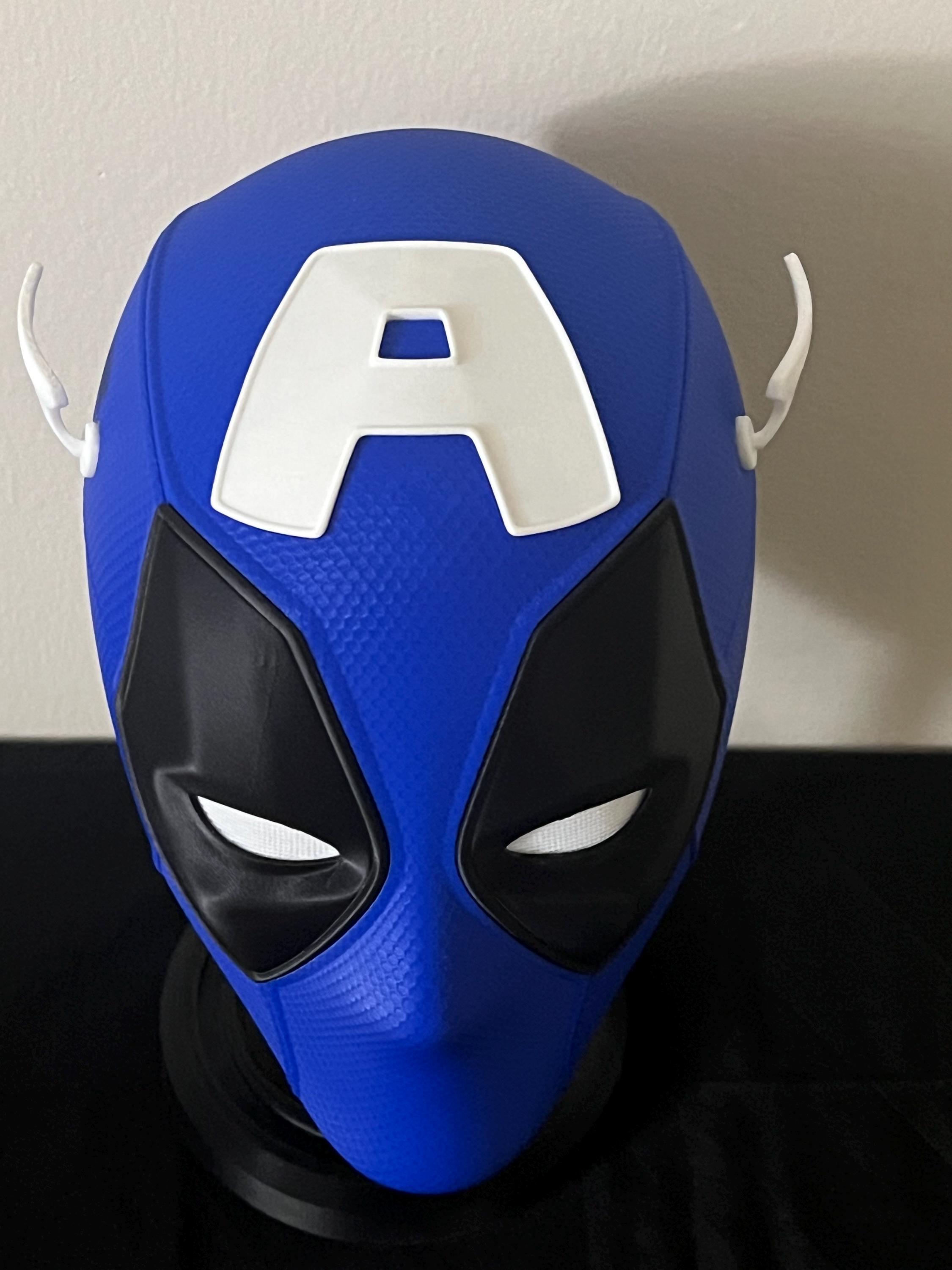Captain Deadpool Textured Helmet 3D Print - Etsy