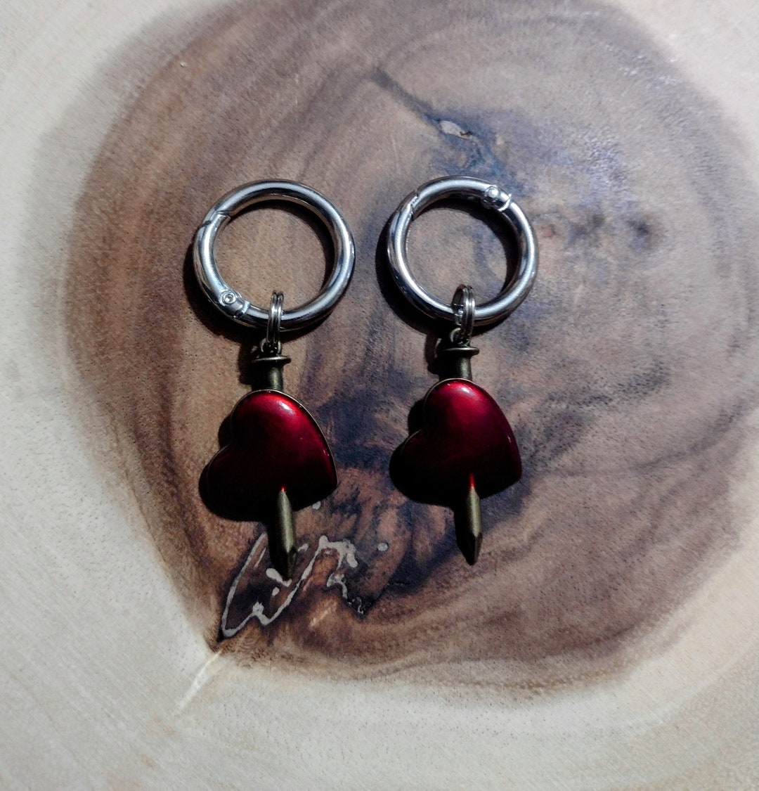 Sword Through Heart Red Enamel Boot Charms Dr Martens Bootcharms - Etsy